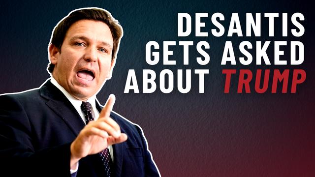 Reporter asks Ron DeSantis sneaky question about Donald Trump and the ...