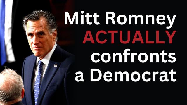 Rare Sighting: Mitt Romney Actually Confronts a Democrat on Her Lies ...