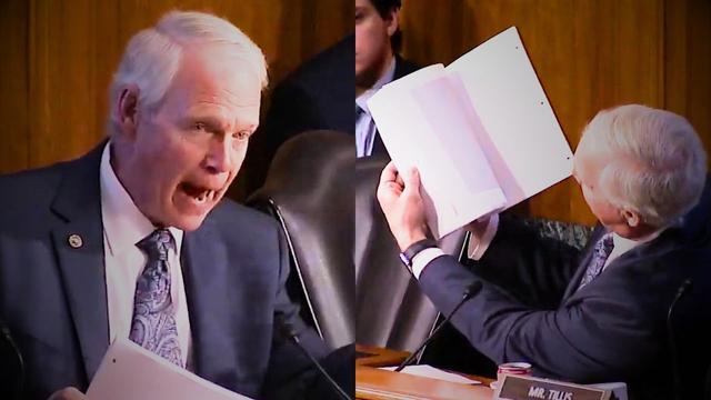 'This Is What the 50 Pages Looks Like!' Senator Ron Johnson Grills HHS ...